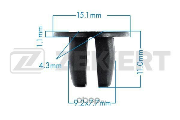 ZEKKERT BE-1911 Клипса крепёжная Mitsubishi Nissan Subaru Toyota (миним. кол-во заказа 10 шт)