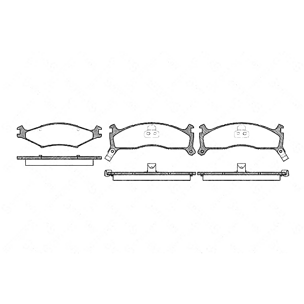 STELLOX 611002SX (0K011332372 / 0K0113323Z / 0K0113323Z1) колодки Sportage (Спортедж) 2.0i &16v 94