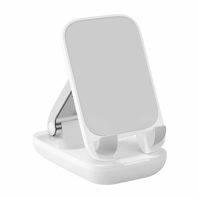 Складная мини подставка для смартфона Baseus Lightweight & Foldable Seashell Series, Белый