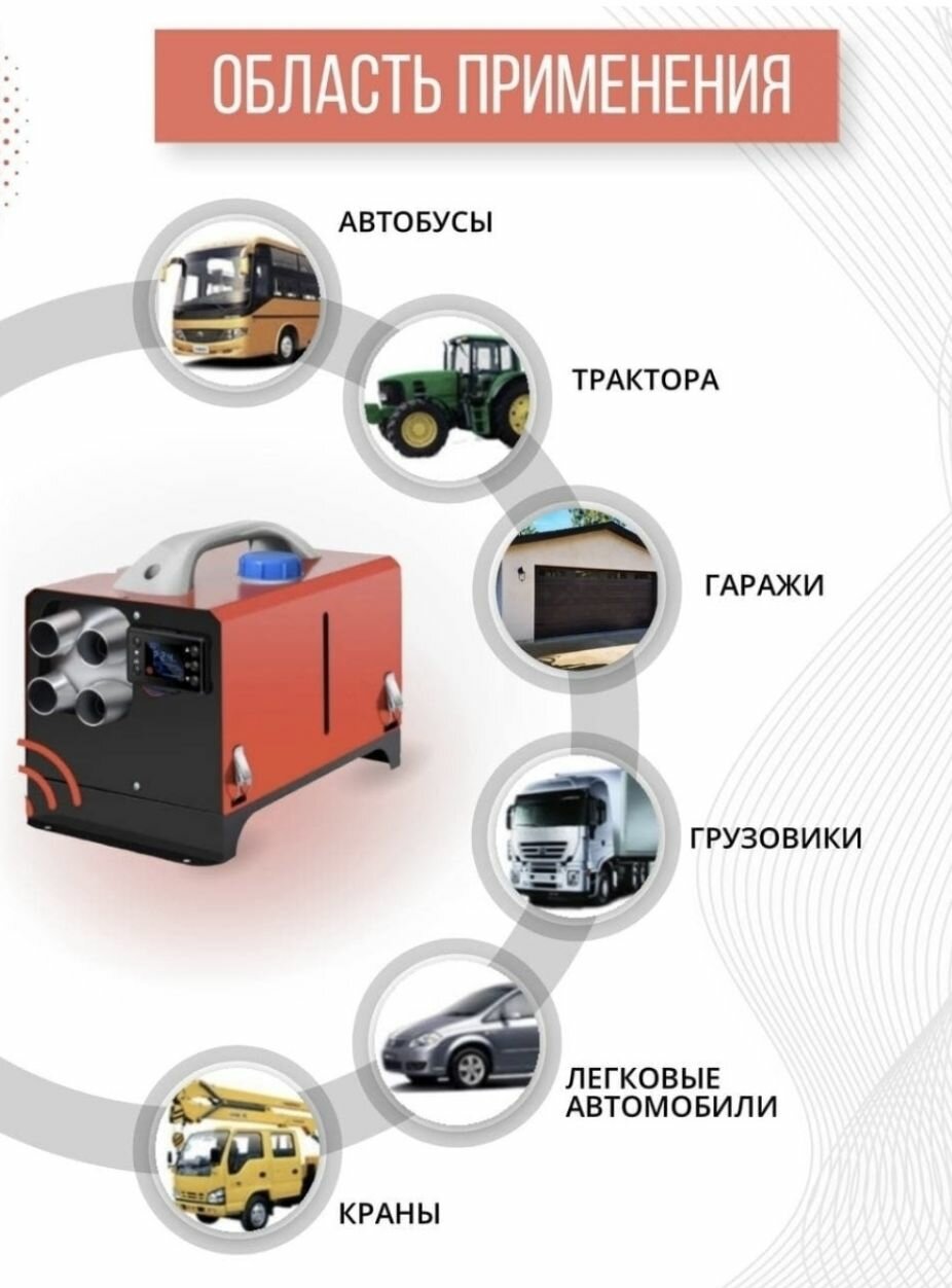 Мобильная тепловая пушка Terbo 5 kW 12V (автономный дизельный отопитель)