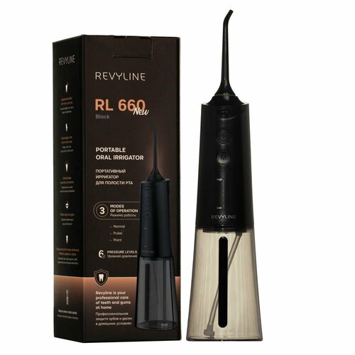 Ирригатор для полости рта Revyline RL 660 Black, Черный, Ревилайн ...