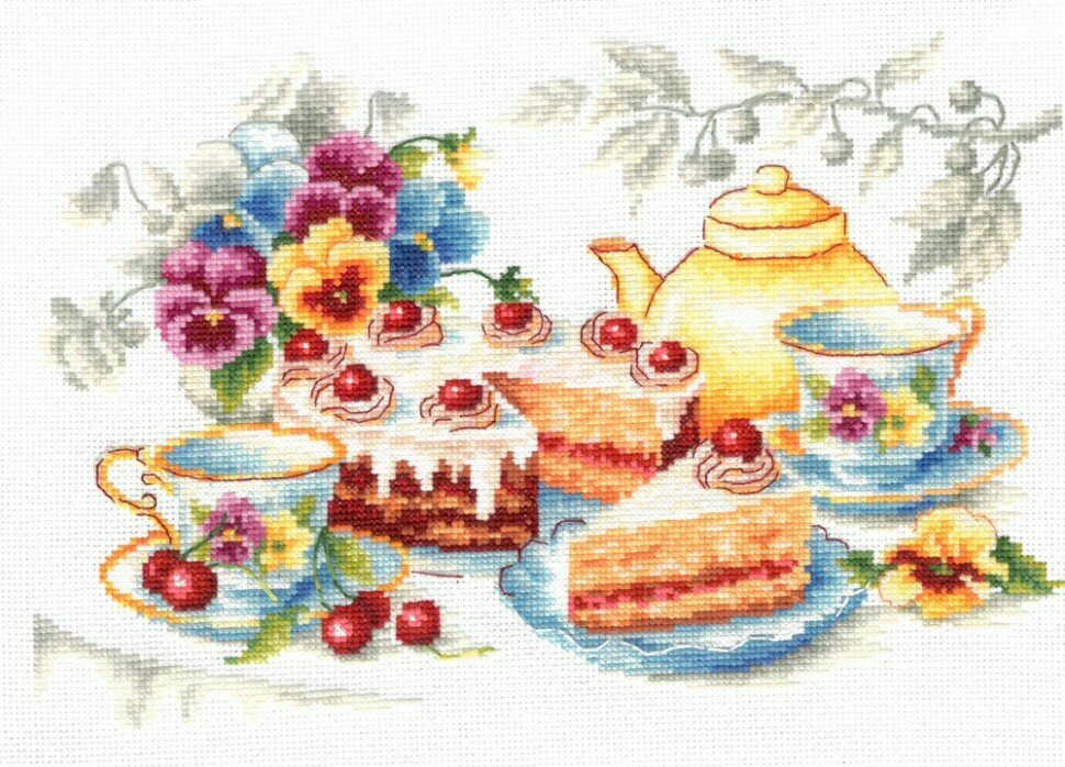 Набор для вышивания Многоцветница #МКН 45-14 Сладкое утро, Счетный крест, 31 х 20 см