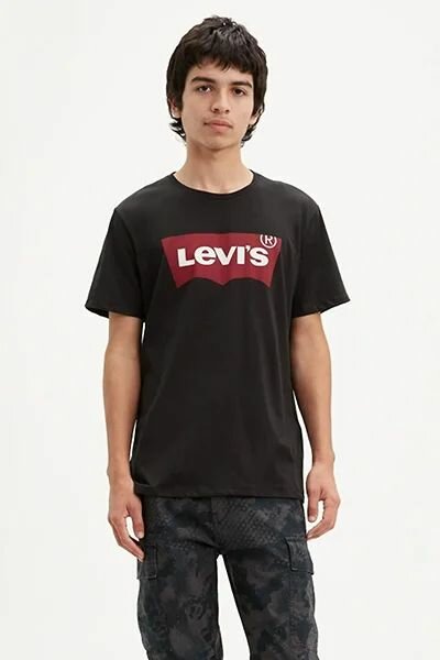 Футболка Levi's, размер 2XL, черный — фото 1
