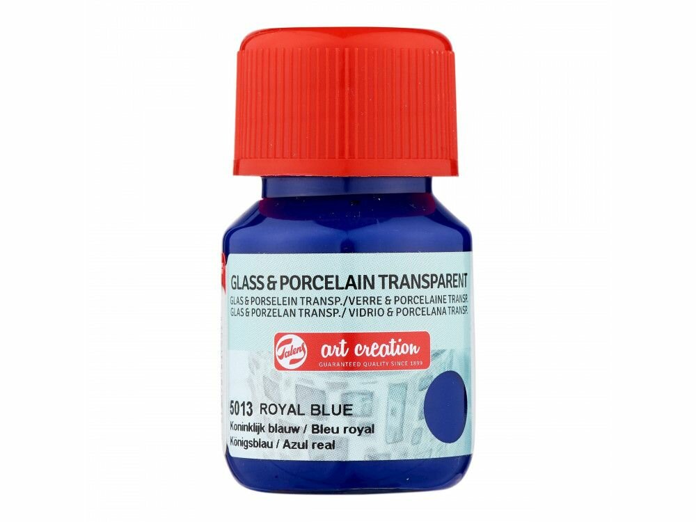 Royal Talens Краска для стекла и керамики Art Creation Glass&Porcelain, 30мл, прозрачная, королевский синий