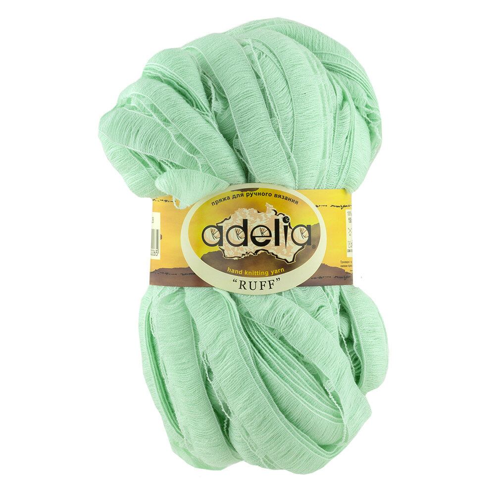 Пряжа ADELIA "RUFF" 100% акрил 150 г 60 м №28 св. мятный