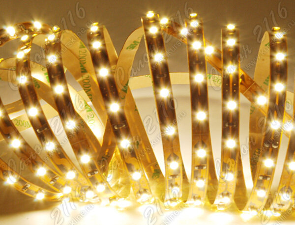 Светодиодная лента LEDPROM LP SMD 12в, теплый белый 2х, (5050, 300 Led) (5 м)