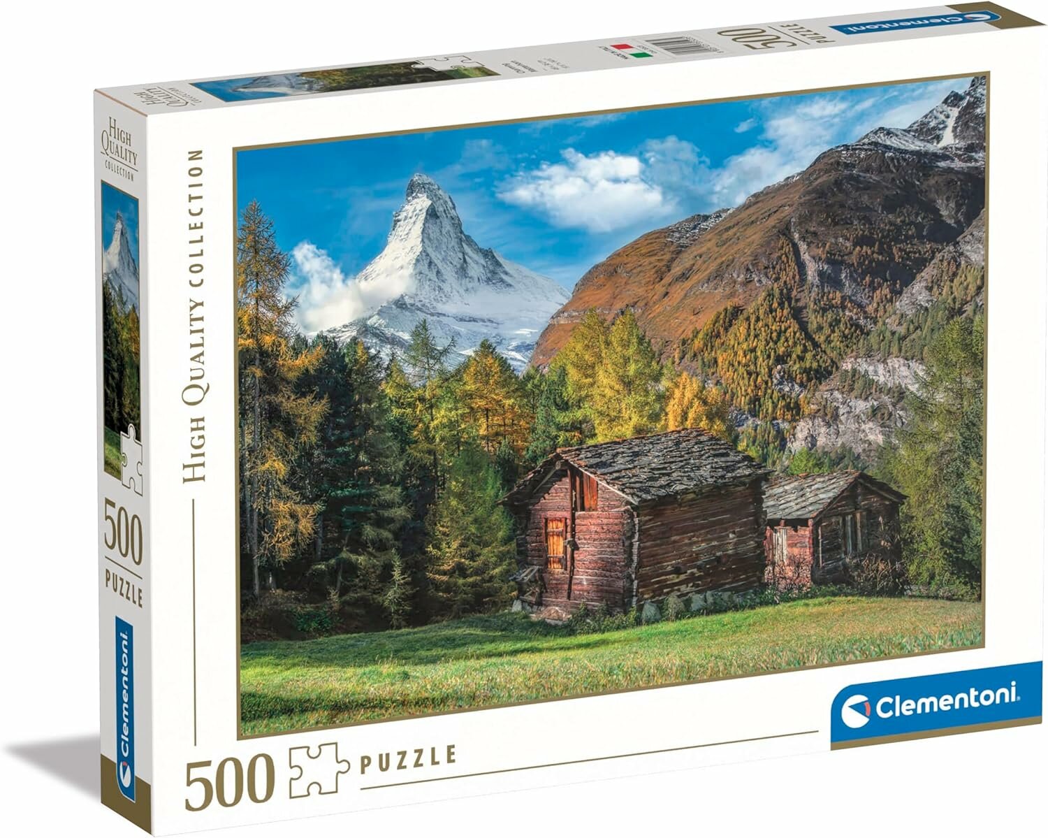 Пазл для взрослых Clementoni 500 деталей: Очаровательный Маттерхорн