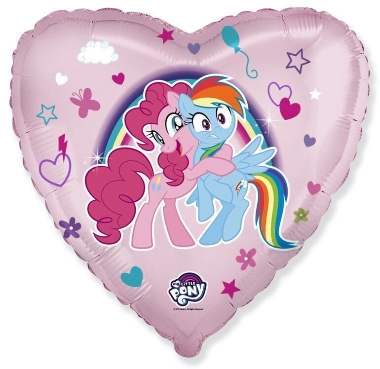 Шар (18'/46 см) Сердце, My Little Pony, Лошадки Пинки Пай и Радуга, Розовый, 1 шт.