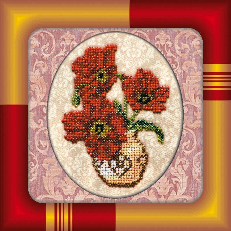 Ваза с маками АМ-002