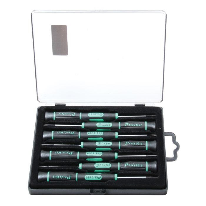 Набор из семи шлицевых и крестообразных отверток Pro'sKit SD-081A