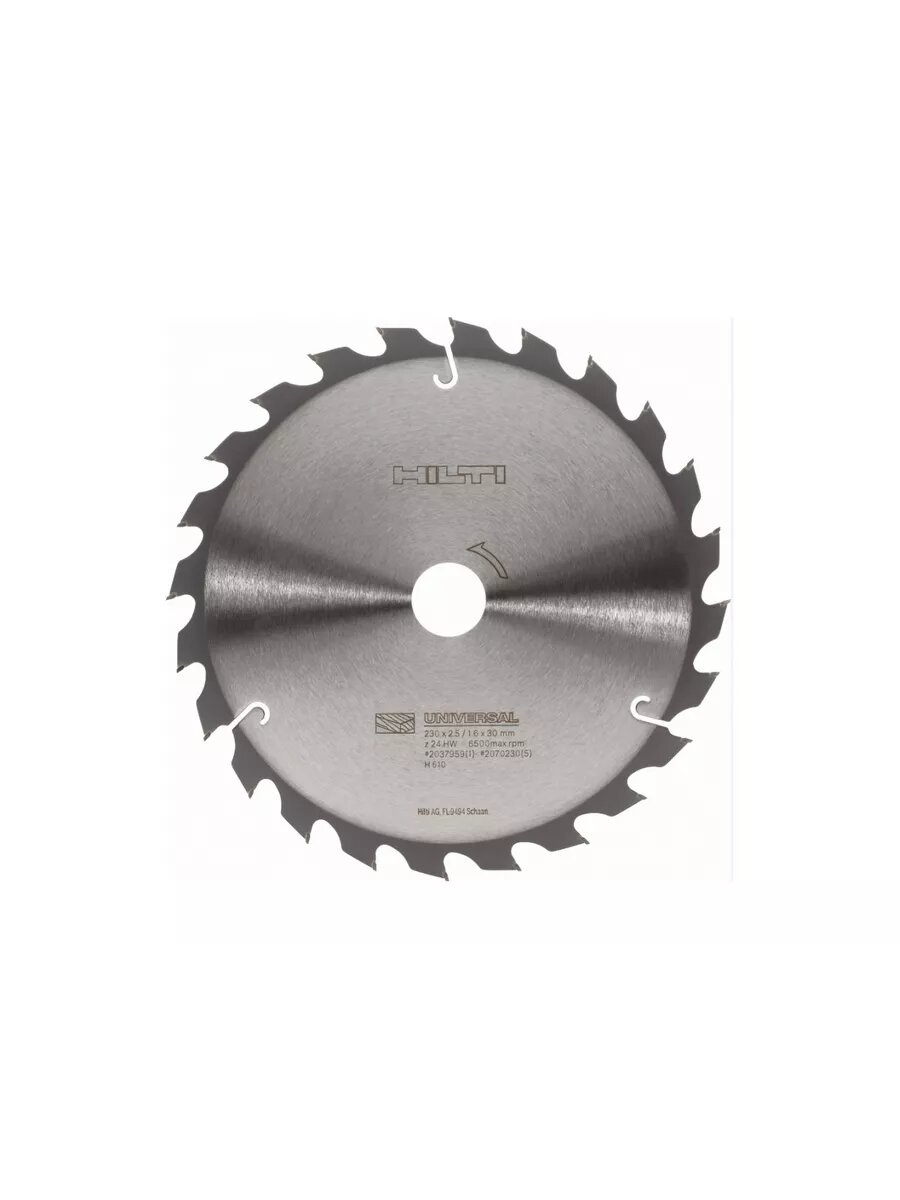 Диск SCB WU 230x30 мм Z24 для циркулярной пилы Hilti 2037959