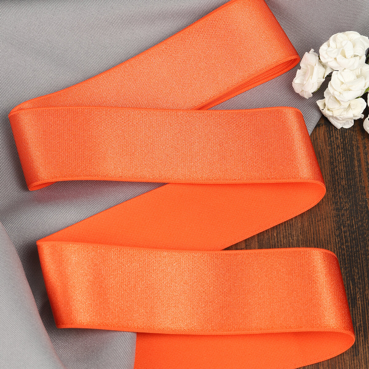 Резинка TBY для мужских трусов и боксеров 40мм цв. оранжевое пламя уп.1,5±0,5 м