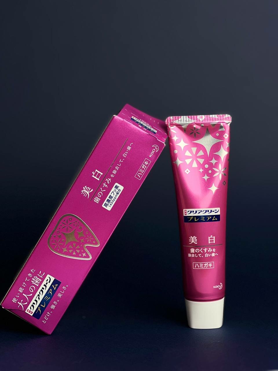 Зубная паста KAO " Clear Clean Premium Whitening" отбеливающая, вкус мяты, 100 г
