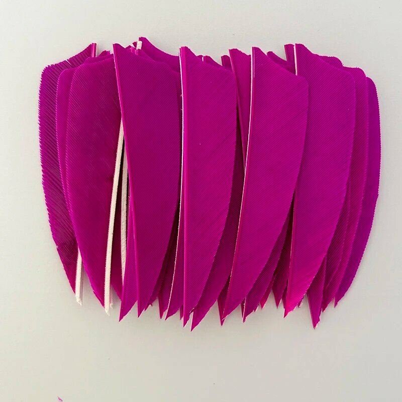 Правые перья для стрел 3 дюйма 50 шт Фиолетовый, Purple Red