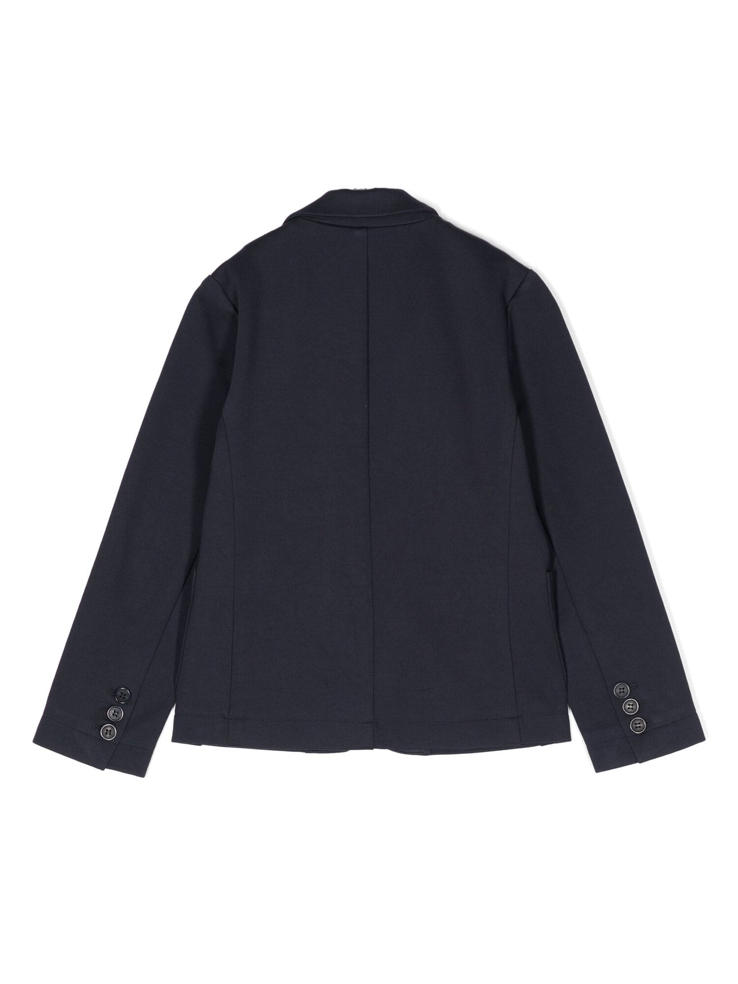 Пиджак TRUSSARDI Junior Logo-embroidered single-breasted blazer, размер 12 лет, синий — фото 1