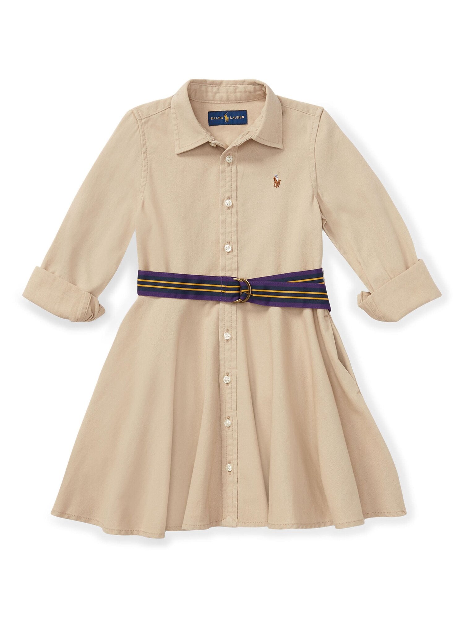 Платье Polo Ralph Lauren, размер 8 лет, коричневый — фото 1
