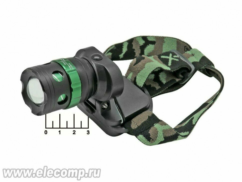 Фонарь налобный 1 светодиод 80000W аккумуляторный BL-6803 + авто з/у 3 режима zoom