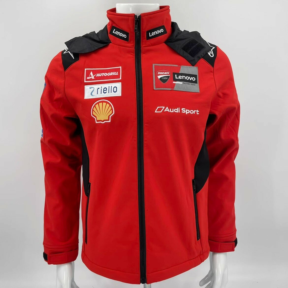 Куртка Ducati Track Uniform, осенне-зимняя, красная, размер M