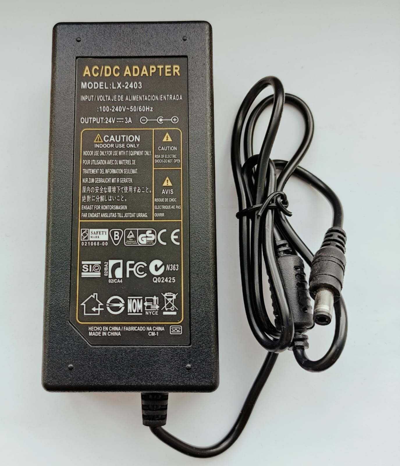 Адаптер сетевой блок питания для Mean Well GS15E-6 совместимый 24V-625mA (3A)