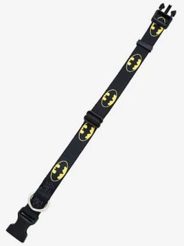 Buckle-Down Ошейник для собак с пластиковой застежкой Бэтмен желтый цвет 28-43 см