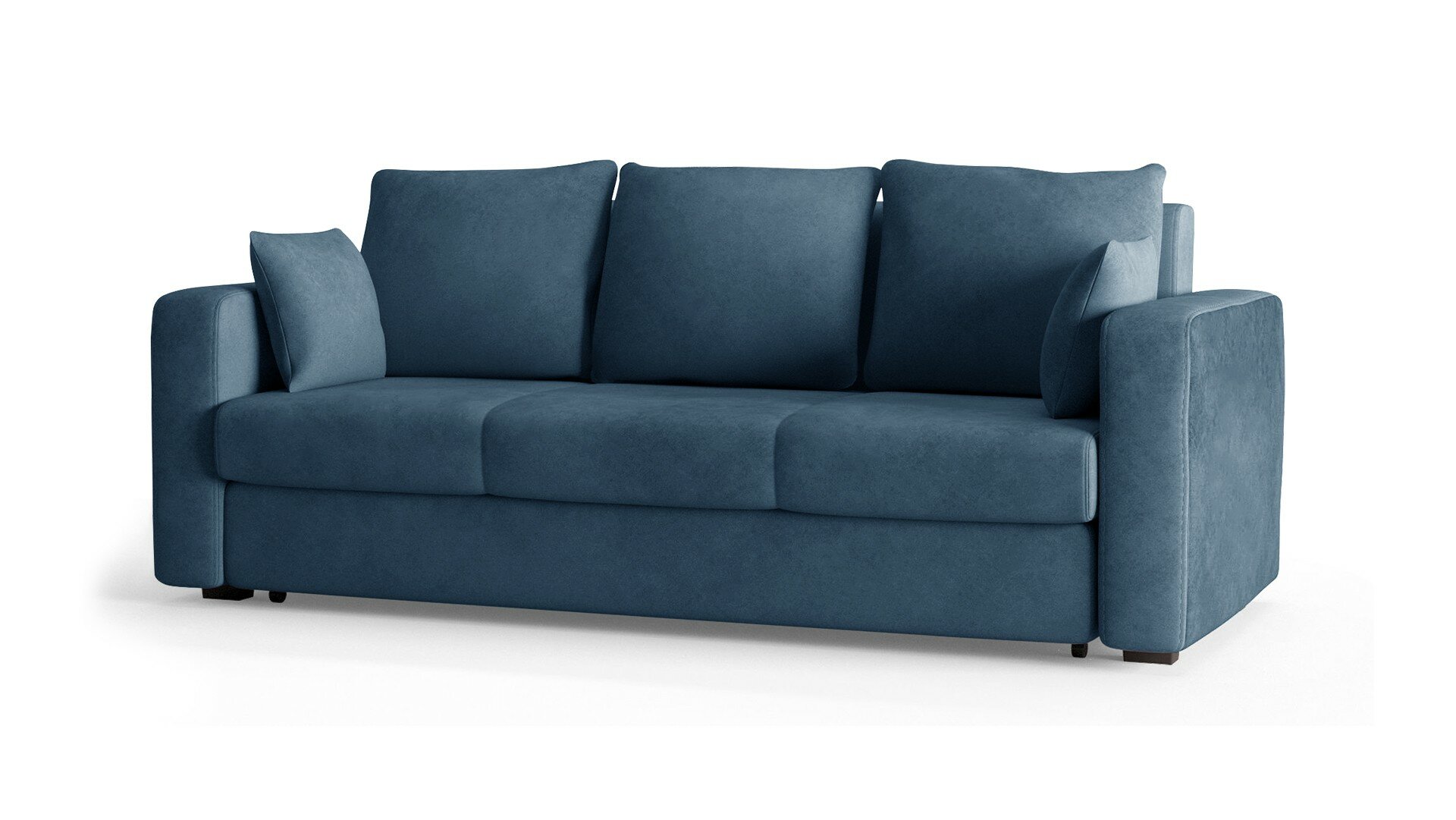 Диван Ливерпуль Лайт Vivaldi 13 NOW 230x94x80 см, синий Велюр, еврокнижка Фиеста