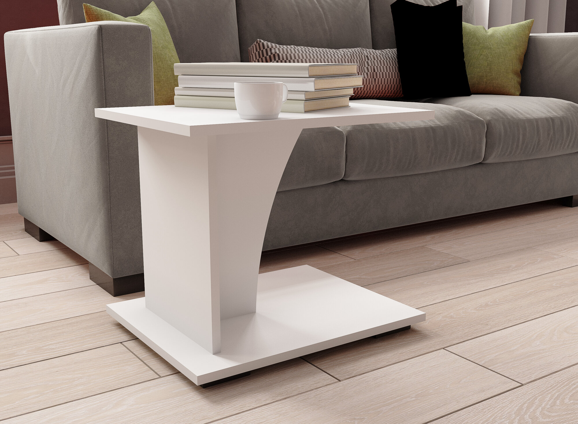 "Белый журнальный стол Микон" 65 х 53 х 45