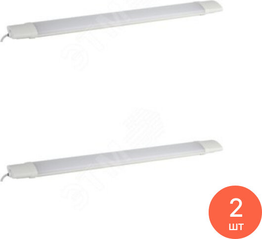 Cветильник настенно-потолочный ЭРА SPO-5-20-6K-M, светодиодный, 6500К 18Вт IP20, Б0032477 / панель освещения (комплект из 2 шт)