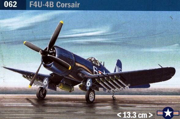 0062 Italeri Самолет F4U-4B Corsair Масштаб 1/72