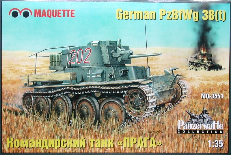 3541 MSD-Maquette Немецкий танк PzBfwg 38t "Прага" командирский Масштаб 1/35