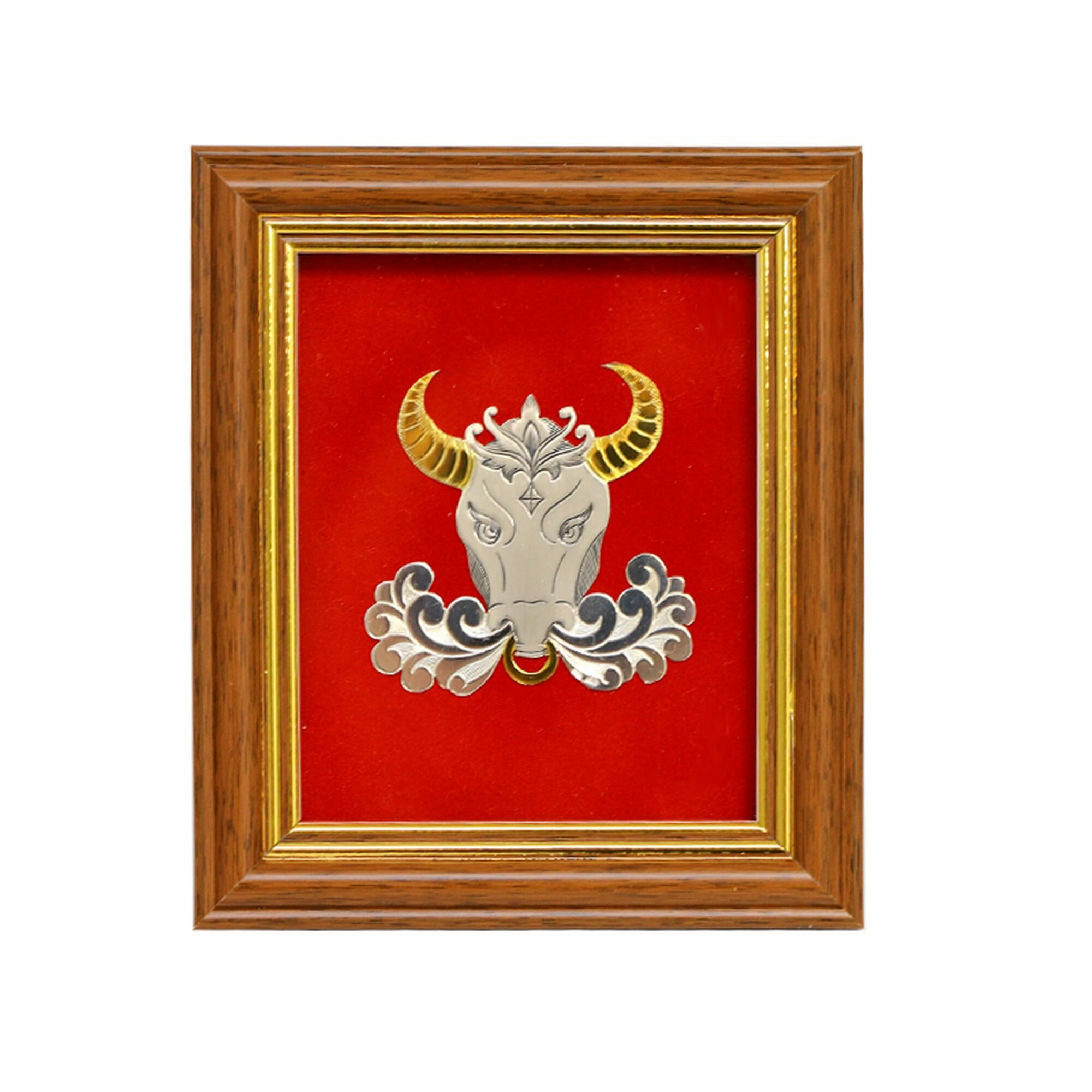 Подарочный сувенир из серебра Символ года Бык DIAMANT-ONLINE 9800СГ21