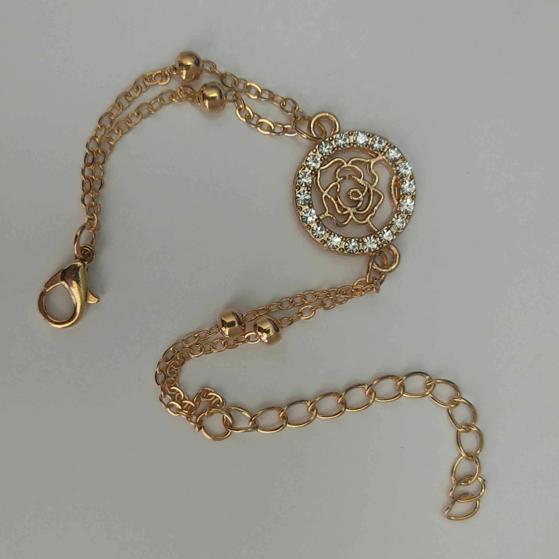 Браслет-цепочка, фианит