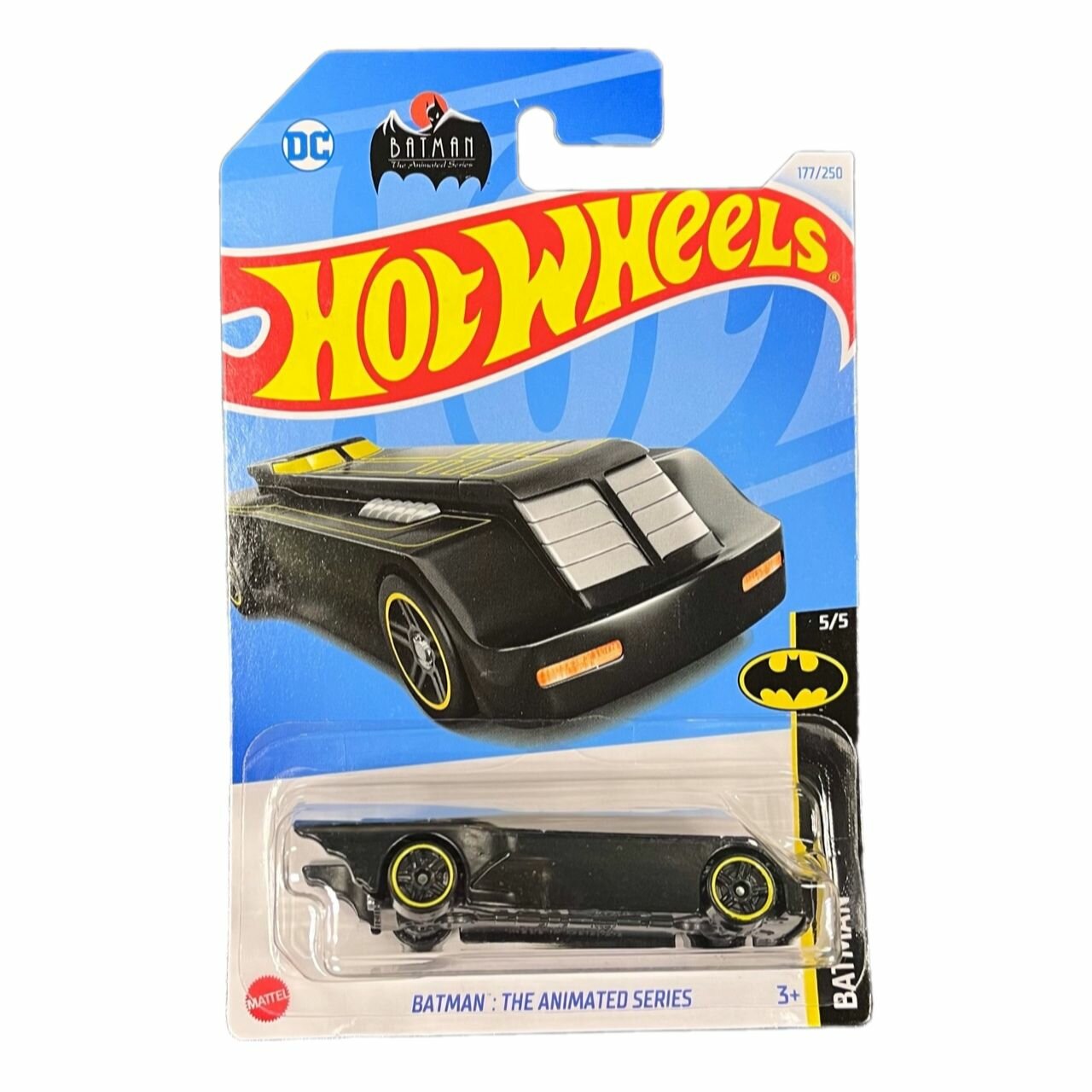 Машинка Hot Wheels металлическая в масштаб 1:64 BATMAN: THE ANIMATED SERIES (Черный)