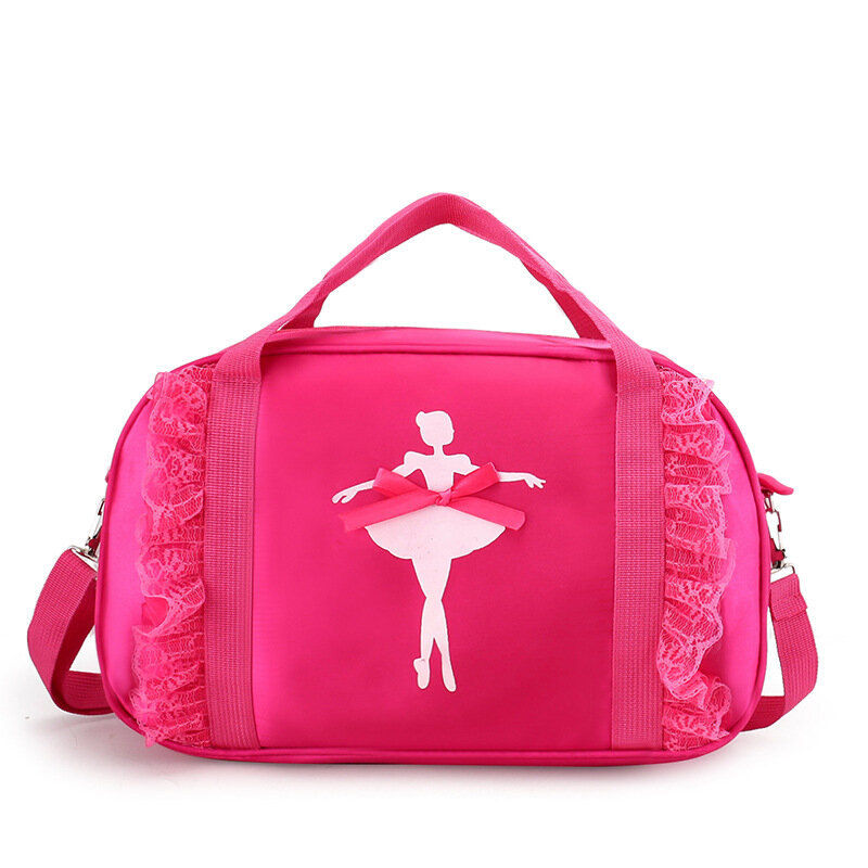 Танцевальная сумка Dance Dance "Принцесса", на одно плечо, водонепроницаемая, розово-красная