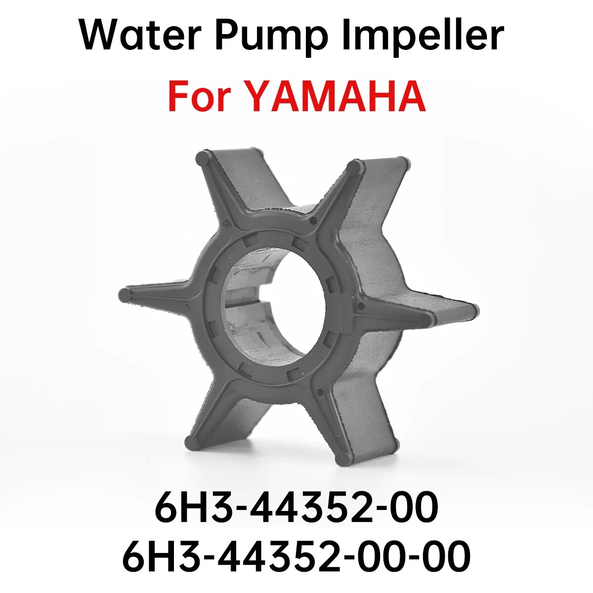 Крыльчатка водяного насоса ASIABAY MARINE 6H3-44352-00 для Yamaha F40 F45 F50 F60 F70 FT50 FT60