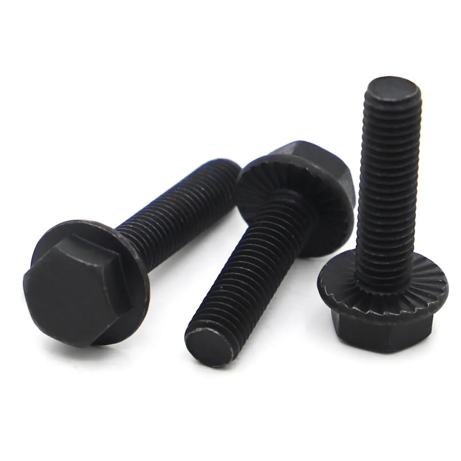 JIYUMAOYI шестигранные фланцевые болты из углеродистой стали M5 M6 M8 M10 M12 M6 5pcs, 16mm