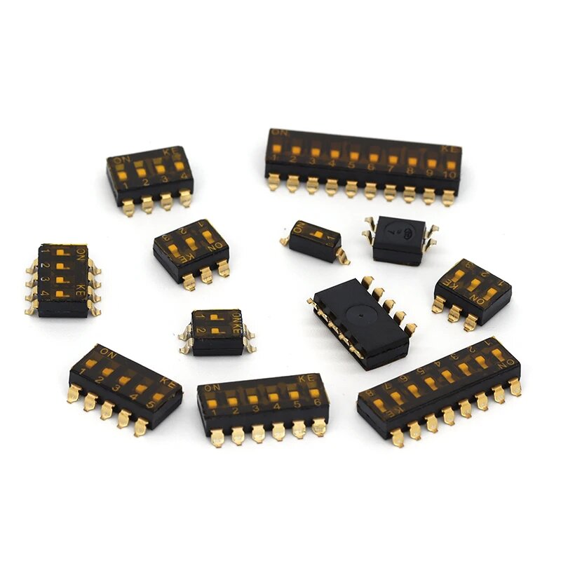 Переключатель ползунковый 3 PIN, Black KE-SMD 2.54MM