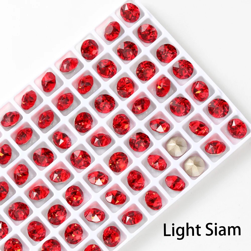 Стразы Light Siam 6 мм для ногтей, 20 шт