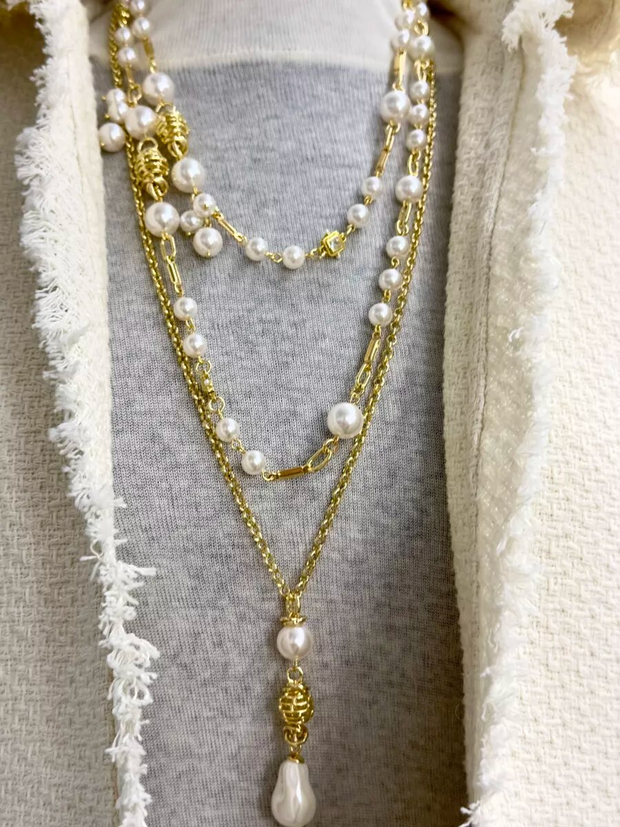 Комплект бижутерии, жемчуг имитация