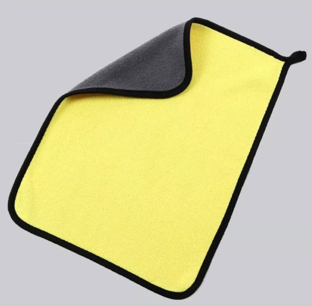 Автополотенце, микрофибра, двустороннее, впитывание влаги, 40x40 см