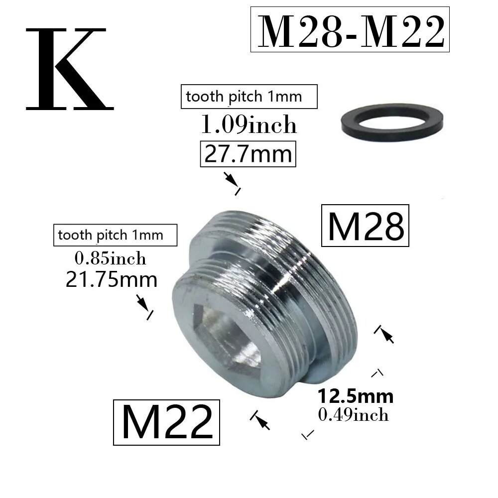 Латунные соединители для водопровода M22 до M16 M18 M20 M24 M28 M22 M28