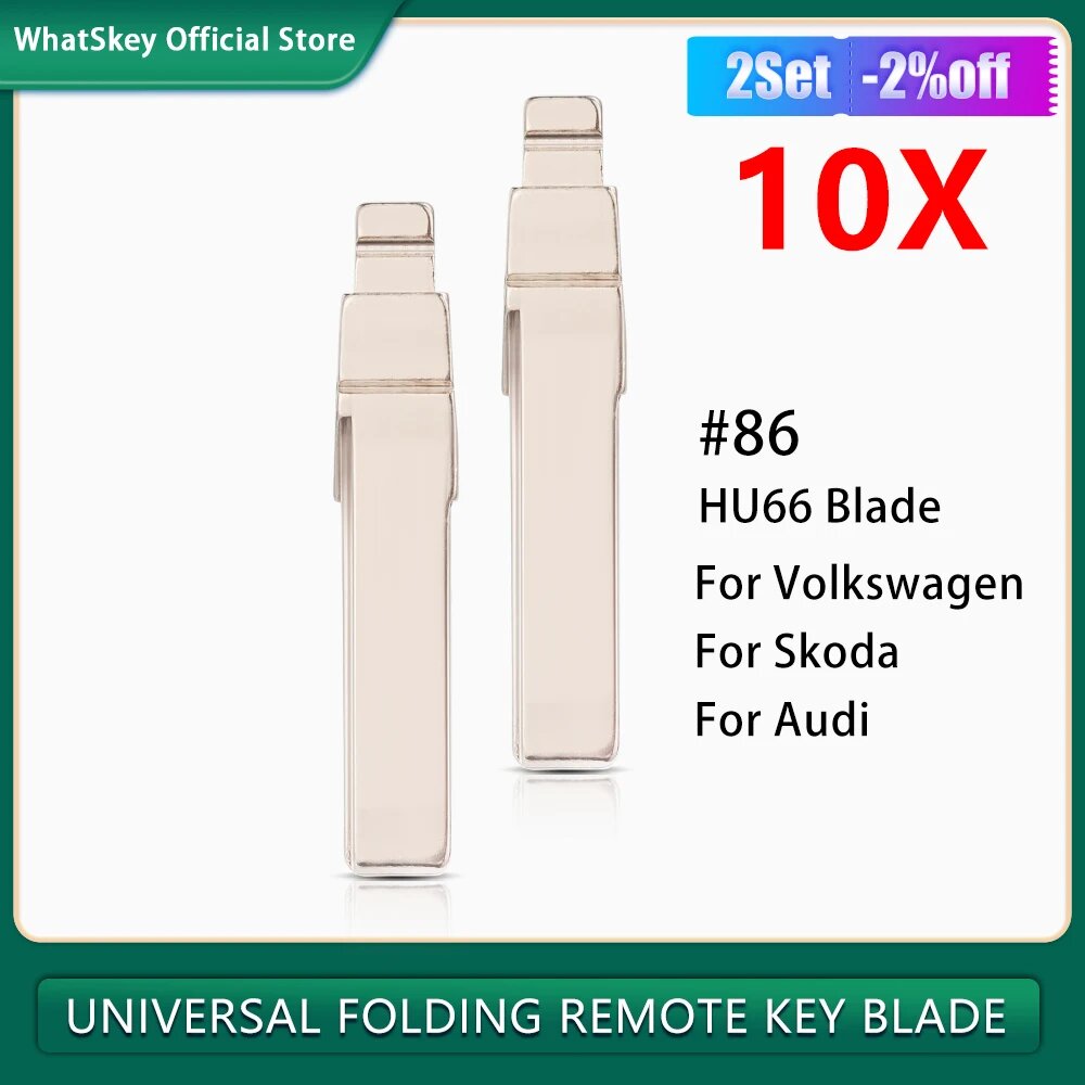10 шт./лот, оригинал # 86 HU66 KD дистанционный складной откидной автомобильный ключ для Volkswagen VW Passat B5 Bora Polo Jeeta Golf Skoda Blade