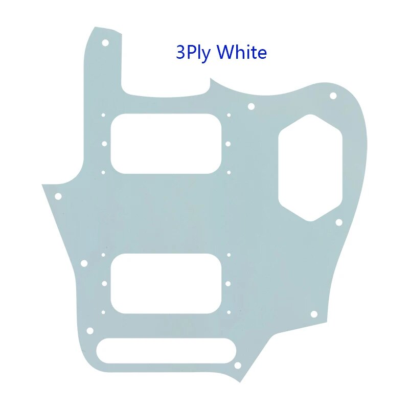 Pleroo AZ224 Guitar Pickguard для US Jaguar 3Ply White