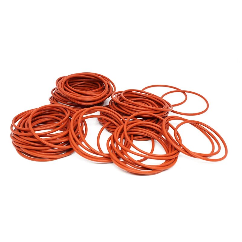 Силиконовые уплотнительные кольца CS 4 мм красные 41x33x4mm-5pcs