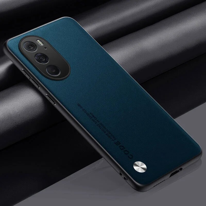 Чехол для Motorola Edge Plus 2022, темно-синий