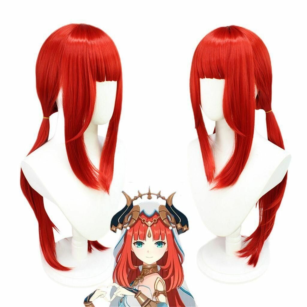 Anime Manga Game Genshin Impact Nilou Halloween Carnival Party Cosplay Wig мультфильм аниме косплей парик