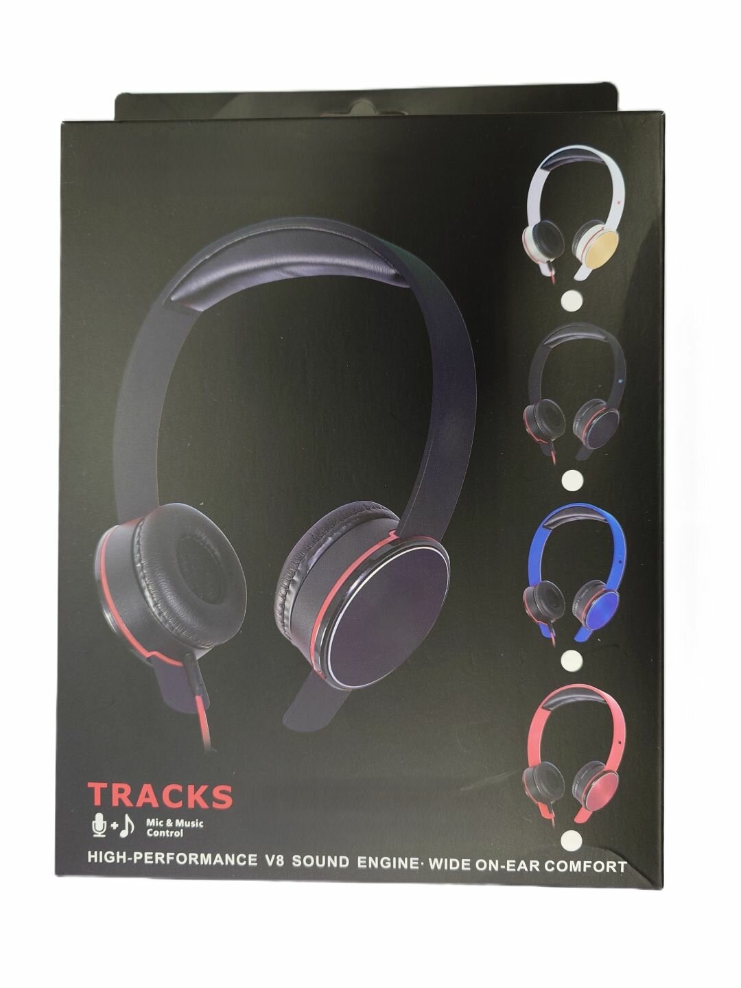 Стереонаушники Tracks накладные красные