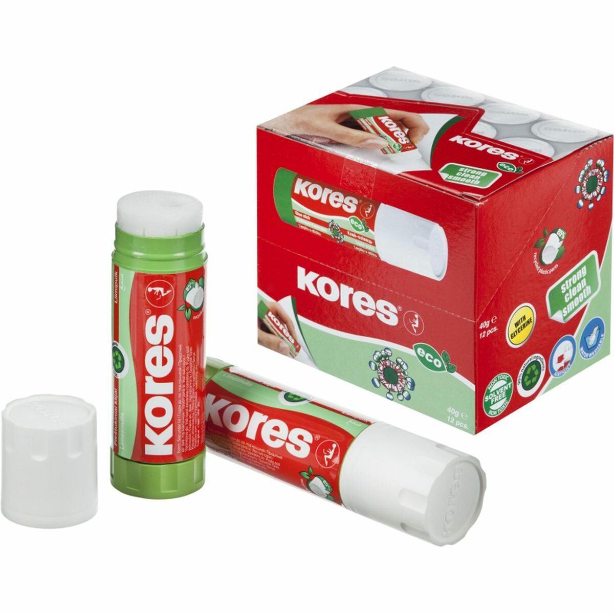 Клей-карандаш Kores, 40г (1196351), 12шт.