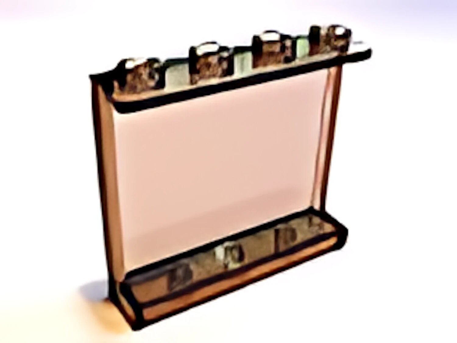 Деталь LEGO Панель Lego Panel 1 x 4 x 3 with Side Supports - Hollow Studs 60581 (35323, 87543) Trans-Brown U