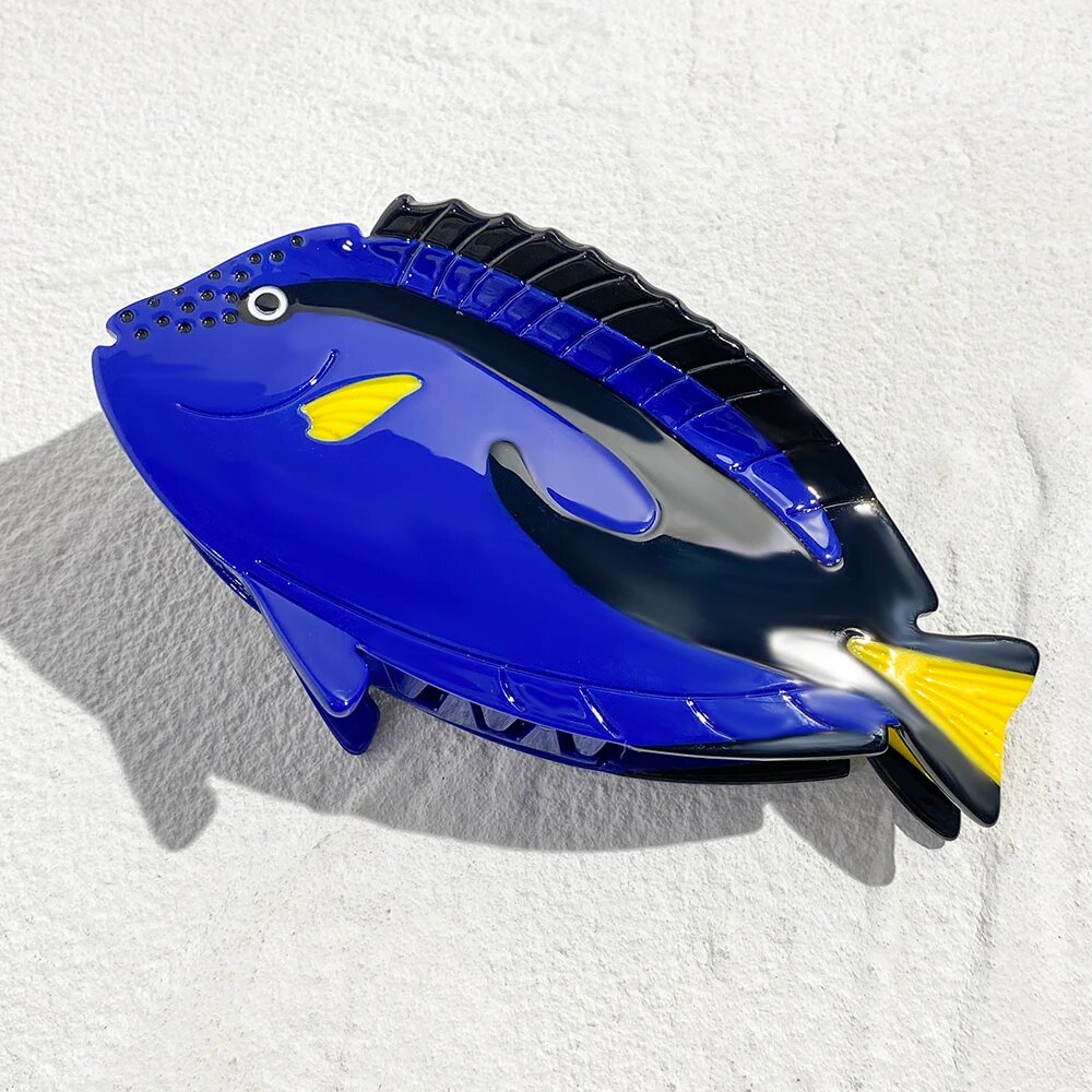 Креативные забавные ацетатные заколки для волос в виде черепахи, рыбы, акулы, большие заколки для волос с морскими животными, толстая заколка для волос, аксессуары для когтей