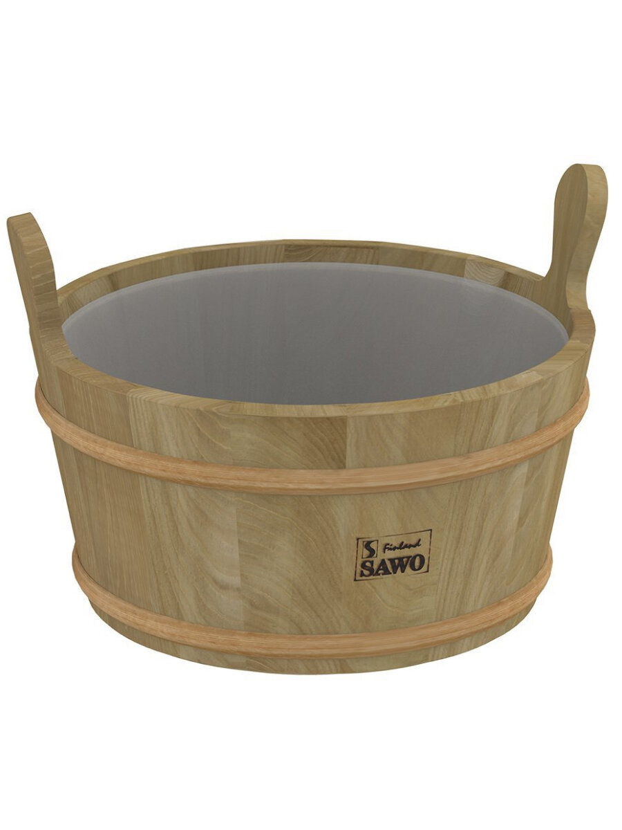 Кадушка SAWO деревянная 9л. с пластиковой вставкой, кедр 300-TD